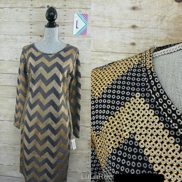 LuLaRoe | Dresses | Nwt Lularoe Large Debbie Elegant Collection ...